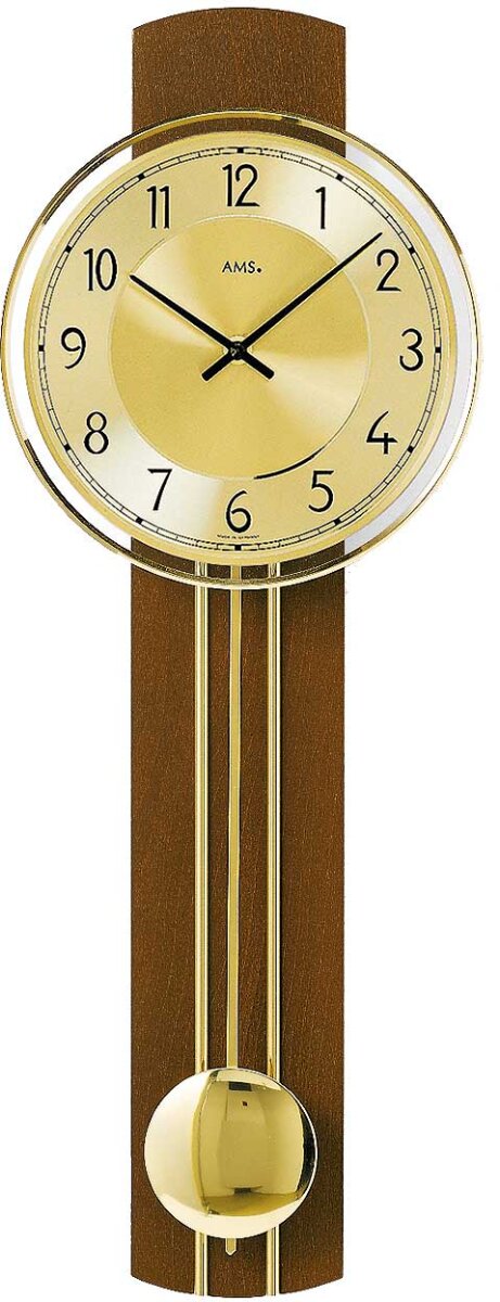 Classic pendulum clock 22 x 60 x 7 cm - AMS Model: 7115/1 - Buy wall