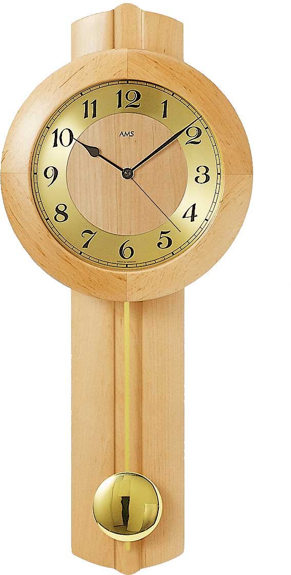 Pendulum clock wood - AMS Model: 5165/16 - Buy wall clocks & wristwat