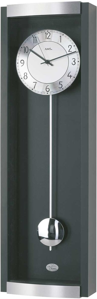 Radio-controlled wall clock pendulum clock 21 x 71 x 9 cm - AMS Model