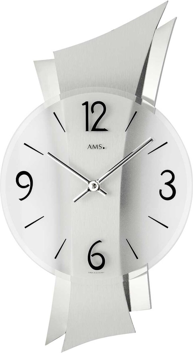Modern wall clock 23 x 43 x 6 cm - AMS Model: 9398 - Buy wall clocks