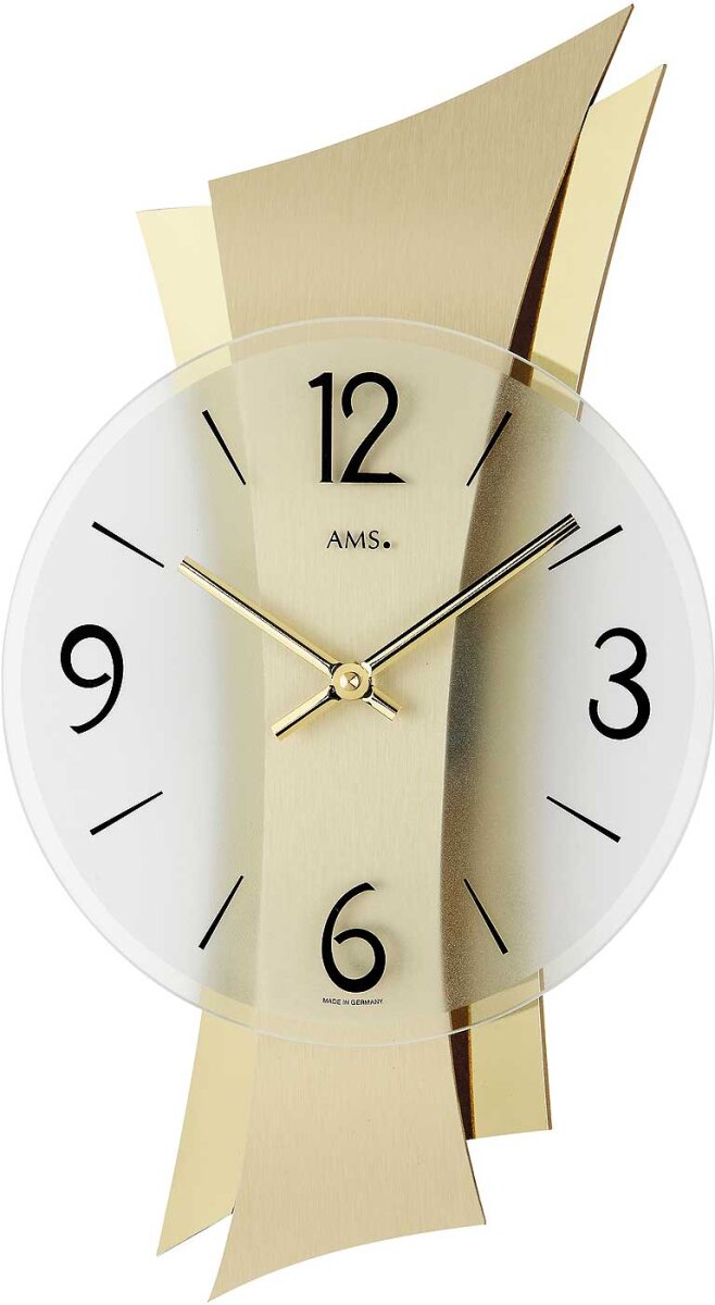 Modern wall clock 23 x 43 x 6 cm - AMS Model: 9397 - Buy wall clocks