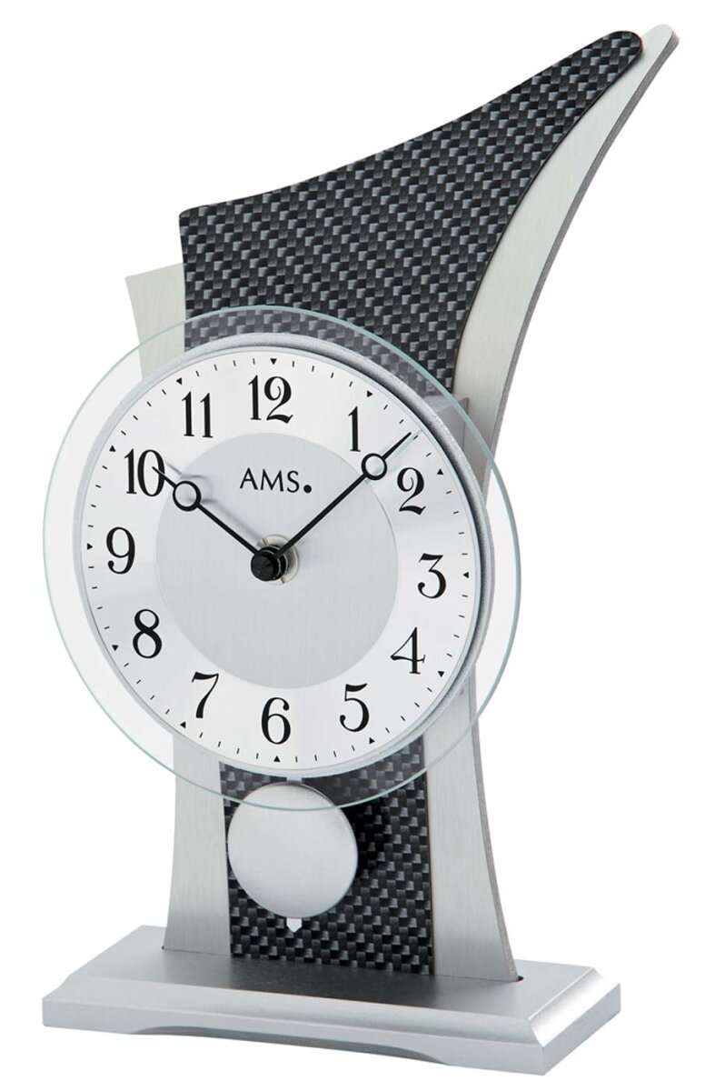 Table pendulum clock curved case - AMS Model: 1140 - Buy wall clocks