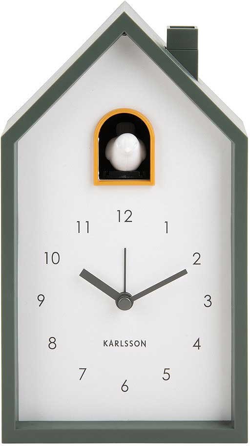 Cuckoo Clock Alarm, Analog, Green - Karlsson Model: KA6015GR - Buy wa
